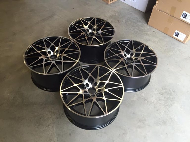 18″ 666M Style Wheels – Gloss Black / Machined – CMWheels