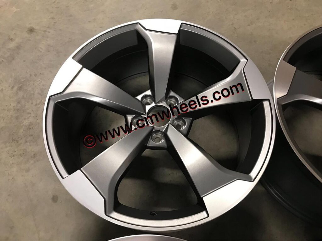 18″ 2020 TTRS RS3 Style Wheels – Gun Metal Machined – CMWheels