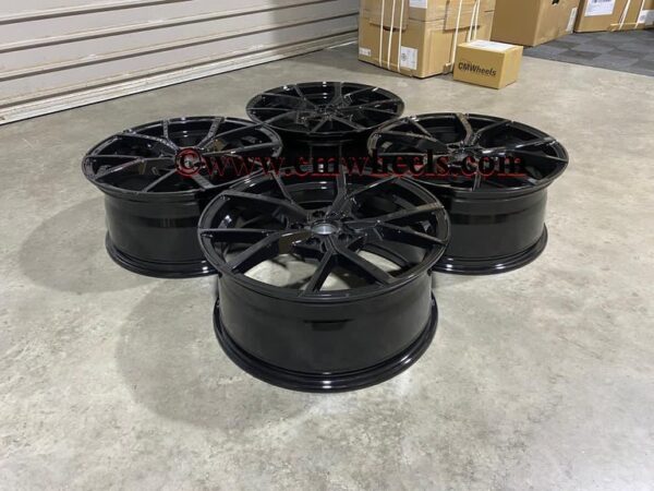19″ 2021 VW Golf R Estoril Style Wheels – Gloss Black – CMWheels