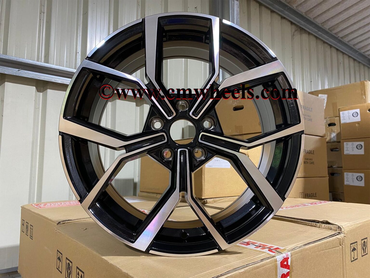 17″ VW GTi Faro Style Wheels – Gloss Black Machined – CMWheels