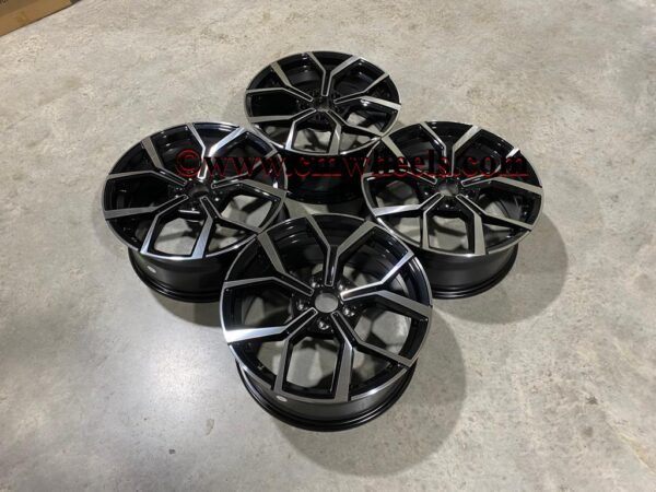 18″ Vw Gti Faro Style Wheels Gloss Black Machined Cmwheels