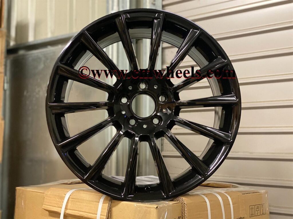 19″ AMG Twist Style Wheels – Gloss Black – CMWheels